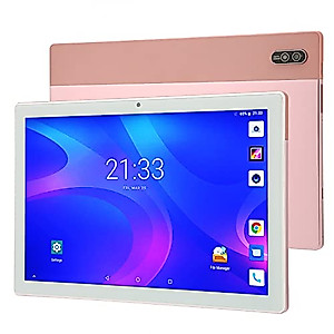10.0 Inch Tablet Calling Tablet Front 8MP Rear 13MP 100240V 8 Core CPU 8GB 256GB Pink 1920x1200 for Gaming (EU Plug)