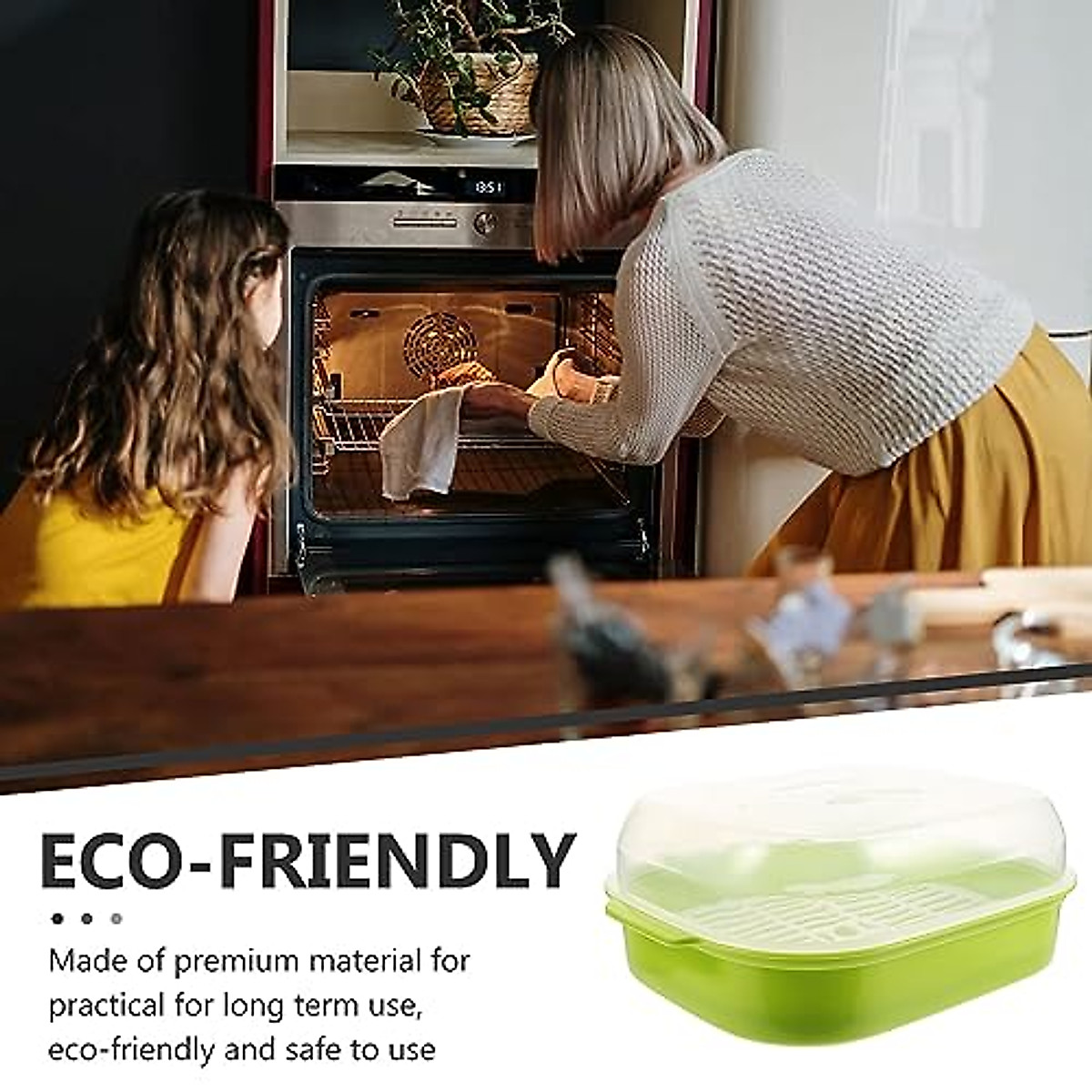 1pc Microwave Oven Steamer for Steamed Buns Kitchen Cooking Heating Steamer Microwave Oven Steamer Microwave Steamer Food Steamer Basket Steamer Vent Cookware Steamer
