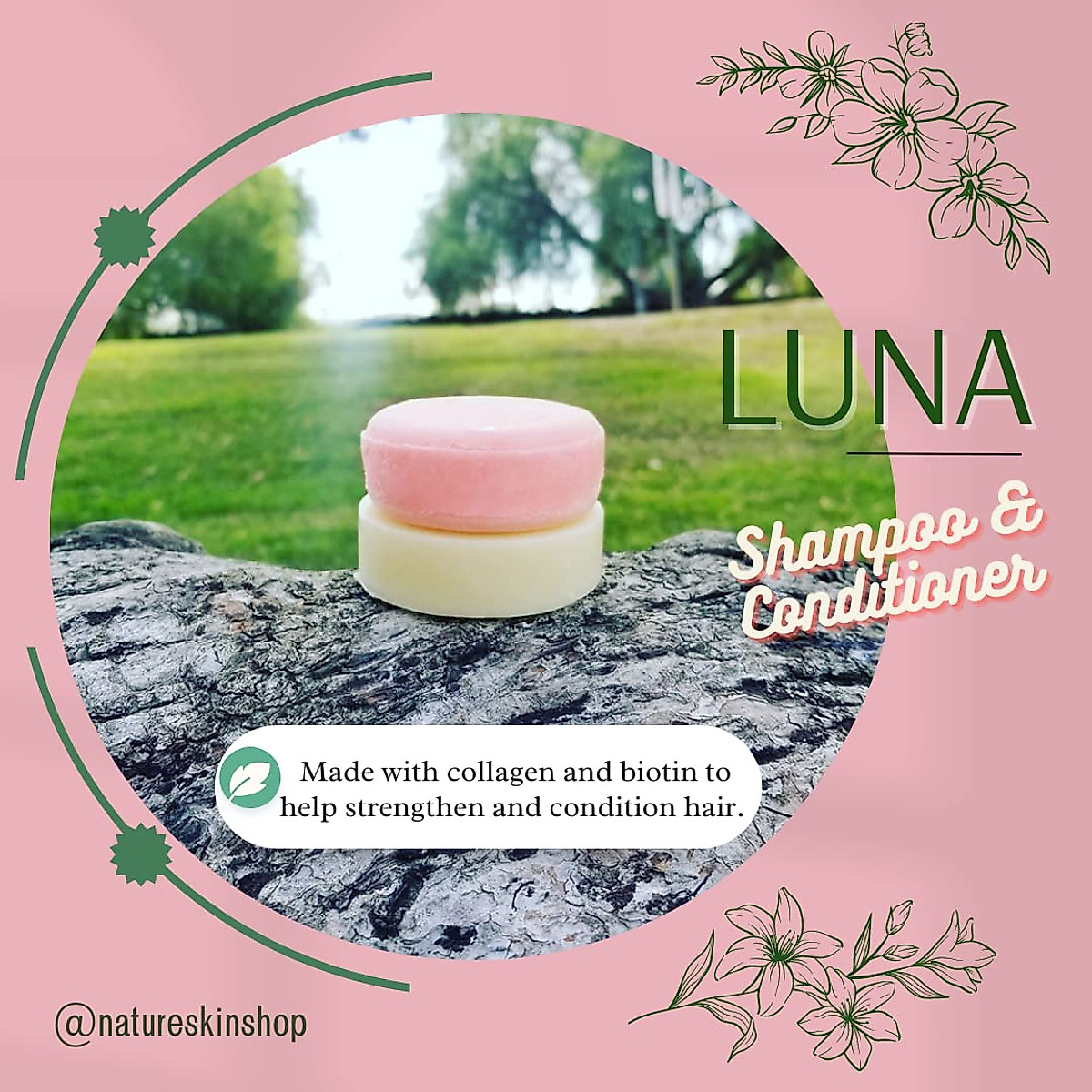 Luna Collagen & Biotin Shampoo And Conditioner Bar (Shampoo & Conditioner Set)