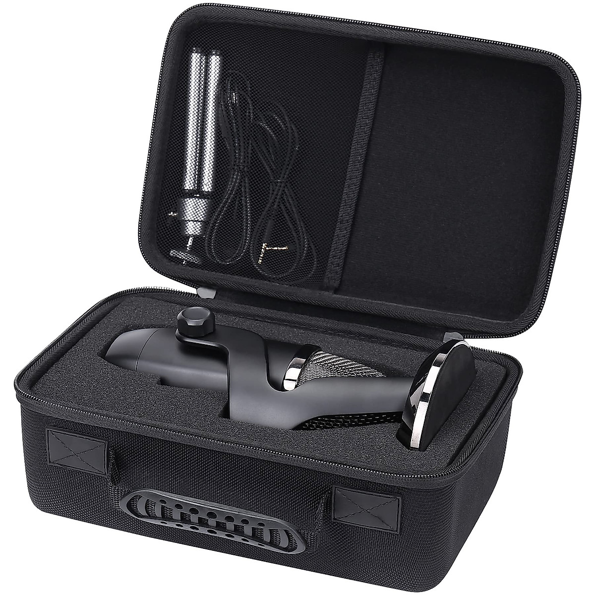 khanka Hard Travel Case Replacement for Logitech for Creators Blue Yeti USB Microphone/Blue 1967 Yeti Pro USB Condenser Microphone, Case Only