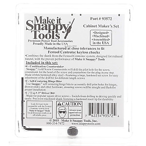 SNAPPY 7-Piece Cabinet Makers Set Fits Festool Centrotec Chucks #93572