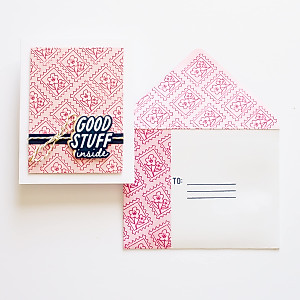 Ellen Hutson, Essentials by Ellen, First Class Stamp & Die Set Combo, Papercrafts, Stamping, Card Making, Scrapbooking, DIY, Mail, Faux Postage