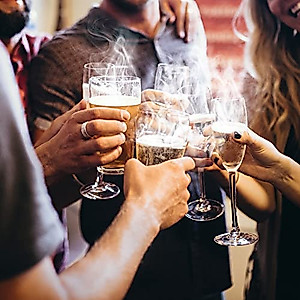 Cocktail Smoker kit with Torch for Old Fashioned Cocktail Whiskey Bourbon, Premium Drink Smoker Infuser Kit with 4 Flavored Smoking Wood Chips, Smoke Gifts for Men, Whisky Lovers (No Butane)