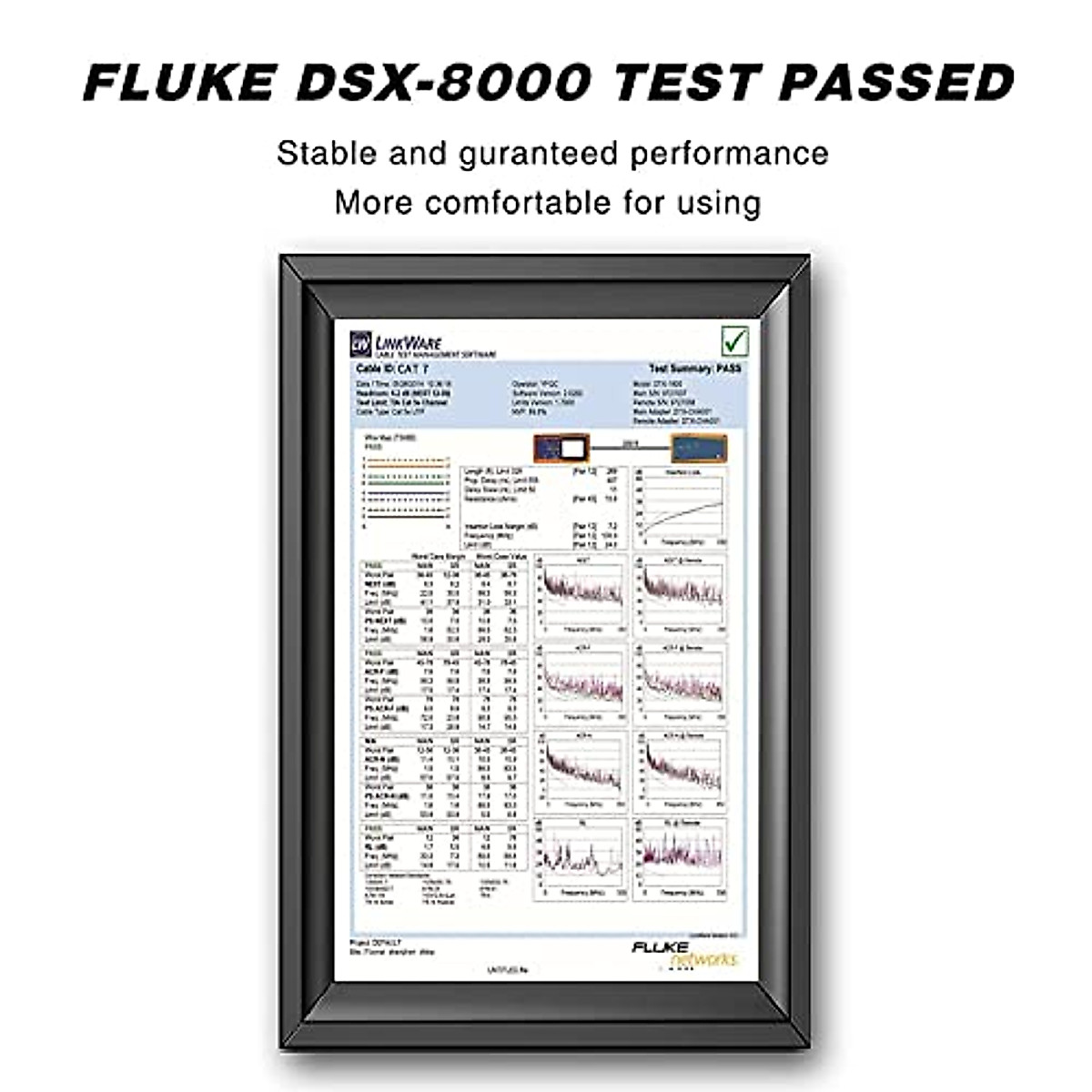 LEKVKM Cat 6 Ethernet Cable 75 ft High Speed RJ45 Internet Cable for Outdoor & Indoor Support CAT6 Network Solid Slim Flat Black Computer LAN for PC