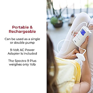 Spectra - 9 Plus Portable Electric Breast Milk Pump for Baby Feeding