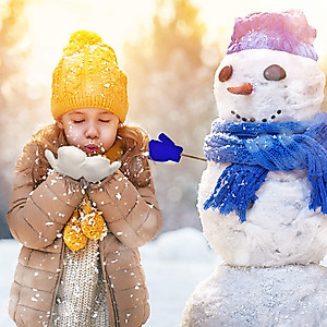 7 Pairs Toddler Mittens Kid Gloves Stretch Full Finger Mitten Winter Warm Knitted Gloves(5-10 Years Size)