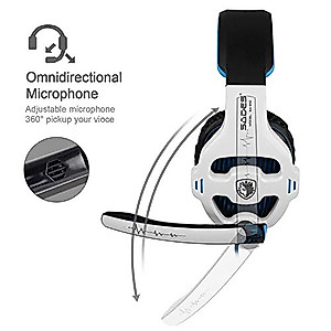 HOUSAI Xbox Gaming Headset for Xbox Series X, Xbox Series S, Xbox One,PS4, PlayStation, PS5 Over Ear Headphone with Mic Noise Cancelling for Xbox 1, (White)