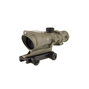 Trijicon ACOG TA31-D-100310 4x 32 Dual Illuminated Red Chevron .223 BAC Reticle Scope, Dark Earth