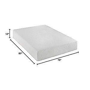 Serta 12-Inch Gel-Memory Foam Mattress With 20-Year Warranty, King