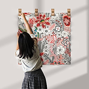 4 Tapestry Hangers - Wooden Tapestry Hangers for Walls - Tapestry Hanger for Wall Display