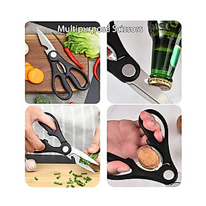 TM MARBLE STAINLESS STEEL 7PIECE KNIFE