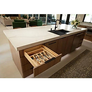 Hardware Resources 21" Adjustable Drop-In Cutlery Drawer Insert