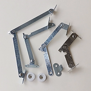 Angoily 1 Pair Cabinet Hinges Folding Table Hinge Lid Stay Hinge Close Hinges Safety Lid Supports Chest Hinges Lid Support Hinge Lift up Stay Support Mirror Hinges Buffer Iron Cabinet Door