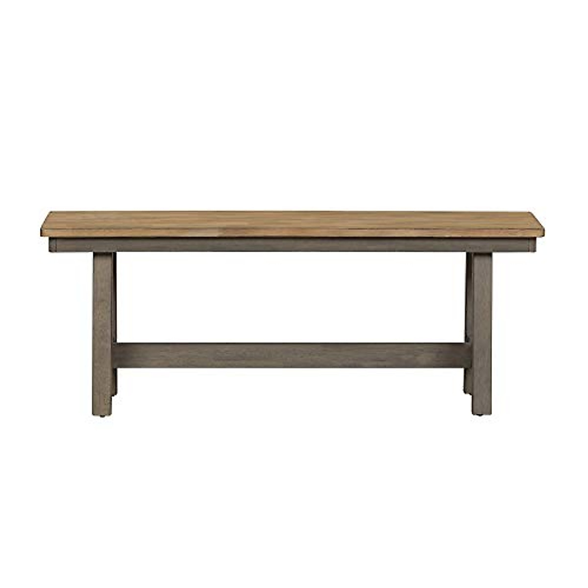 Liberty Furniture Industries Lindsey Farm Backless Bench, W48 x D14 x H18, Light Gray