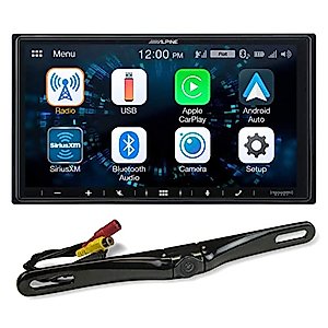 ALPINE iLX-W650 7" Digital Media Bluetooth Carplay Receiver+License Plate Camera