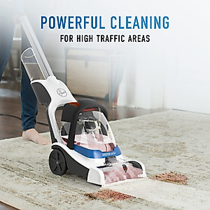 Hoover PowerDash Pet Compact Carpet Cleaner, Shampooer Machine, Lightweight, with Storage Mat, FH50750, Blue