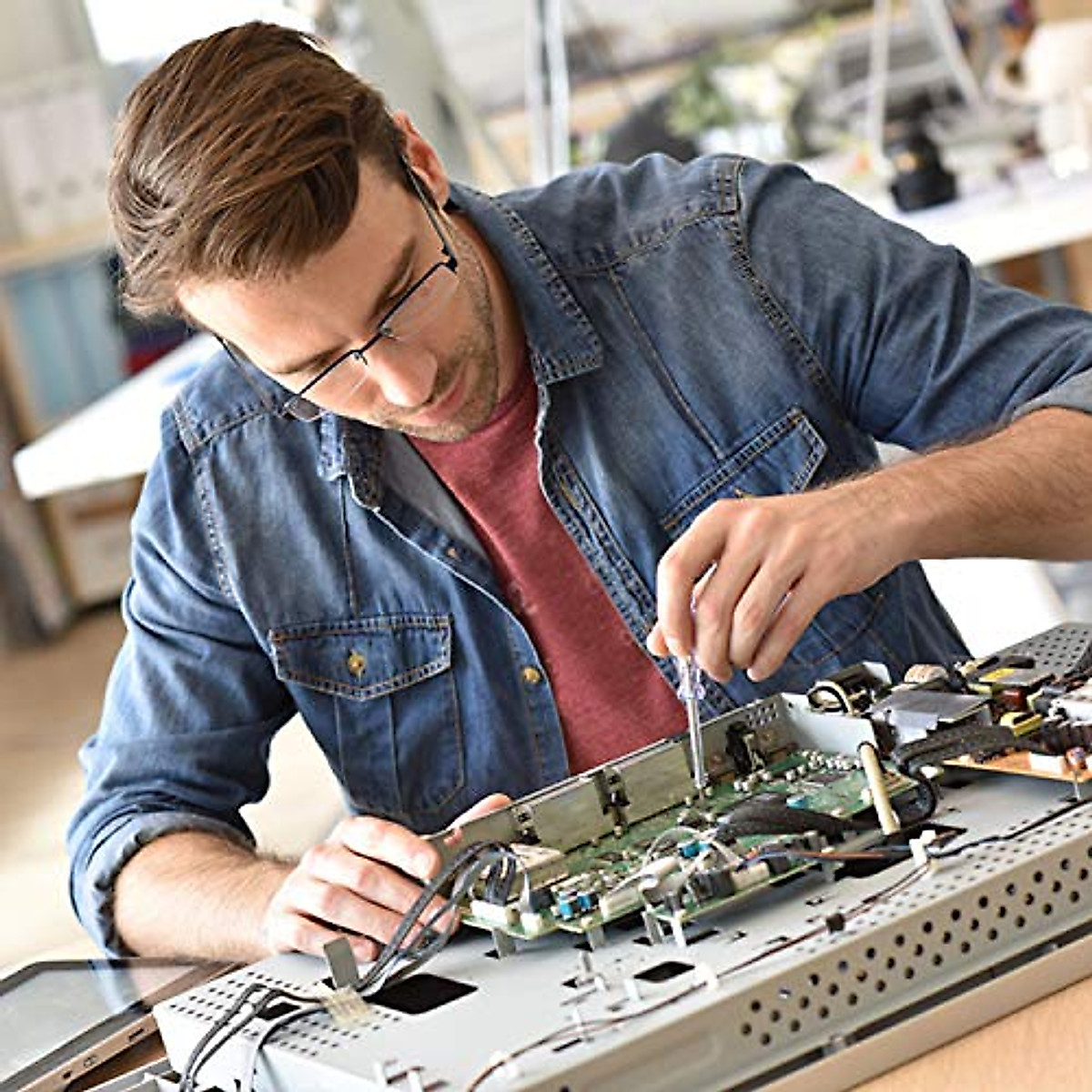 VAPKER 200PCS M5x10 Black Zinc Phillips Flat Head Computer Replacement Screws Case Fan Screws Computer Cooling Fan Mount Screws Self-Tapping Screws