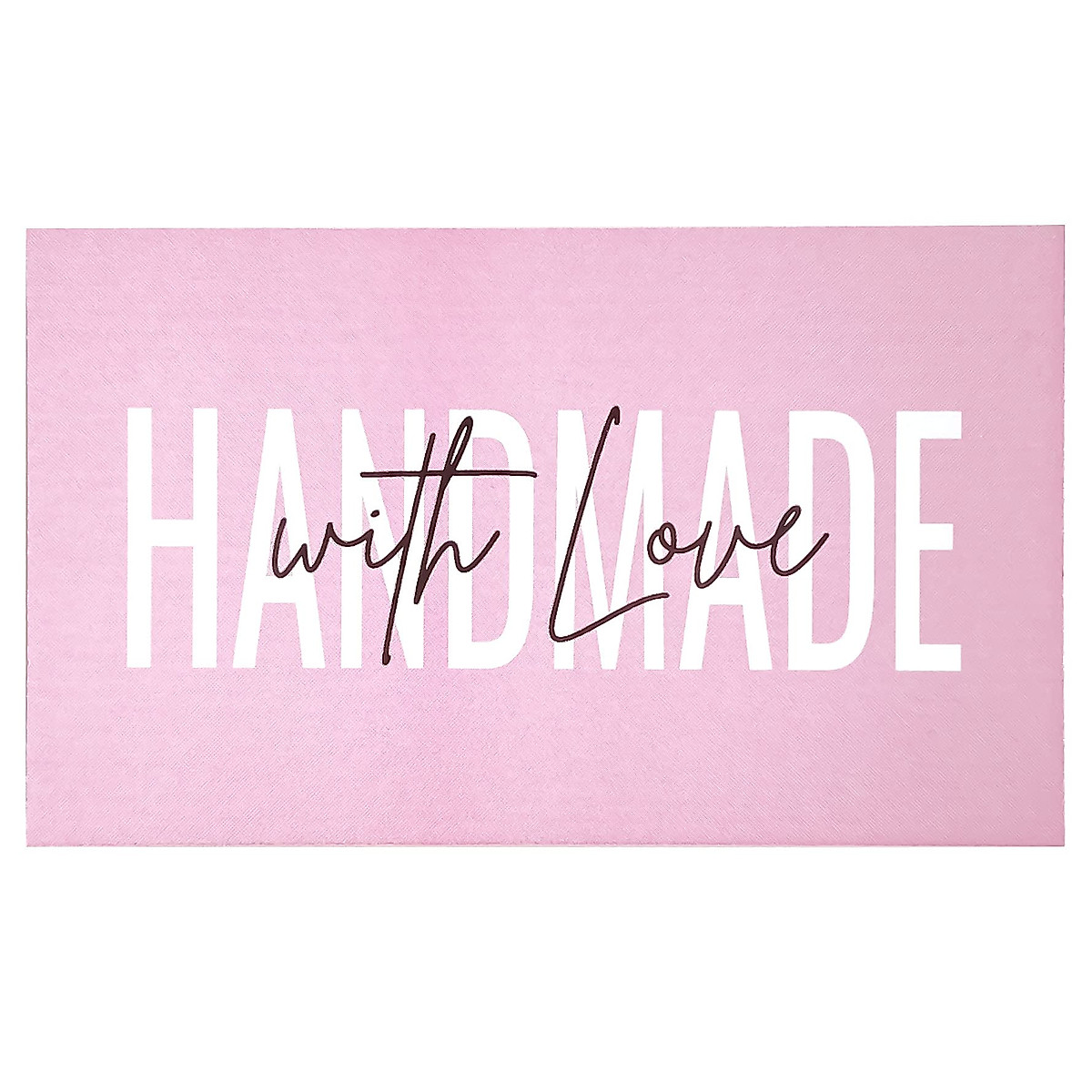 RXBC2011 Handmade with Love Card Thank you for your order Cards Package Insert for online business Pack of 100