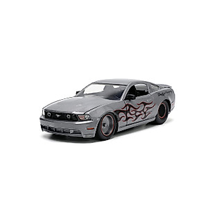 Jada Toys Big Time Muscle 1:24 2010 Ford Mustang GT Die-cast Car, Toys for Kids and Adults, Metallic