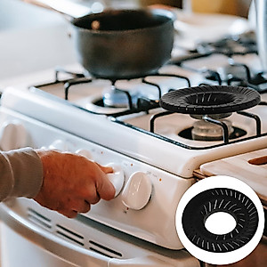 UPKOCH Induction Burner Induction Burner Cast Iron Wok Support Ring 2pcs Non Cast Iron Wok Rack Suitable for Kitchen Etc Gas Stove Rack Accessories Flame Diffuser Flame Diffuser