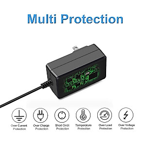 VHBW for Sony SRS XB40 Speaker Charger 9.5V AC Adapter for Sony SRS-XB40 BLK Blue RED Portable Bluetooth Wieless Speaker, Sony CMT-V10IPN AC-NSA18-95 DVP-FX930 DVD Player Power Supply Cord