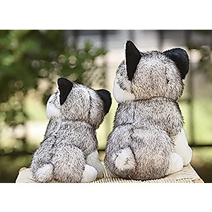 XIGUI 10" Plush Husky Dog Stuffed Animal Puppy Toys Gifts