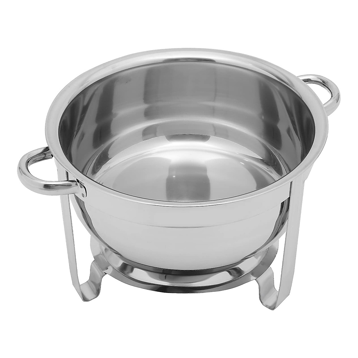 14 Qt. Soup Chafer, Soup Warmer Catering Supplies Food Warmer, 201 Stainless Steel Chafing Dish Buffet Set with Fuel Holder, Round Food Warming Tray for Event Party Holiday Dinners (Silver)