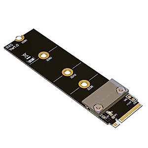 ADT-Link M.2 NGFF NVMe Key M Extender Cable to PCIE x16 Graphics Card Riser Adapter 16x PCI-e PCI-Express for M2 2230 2242 2260 2280 (25cm)