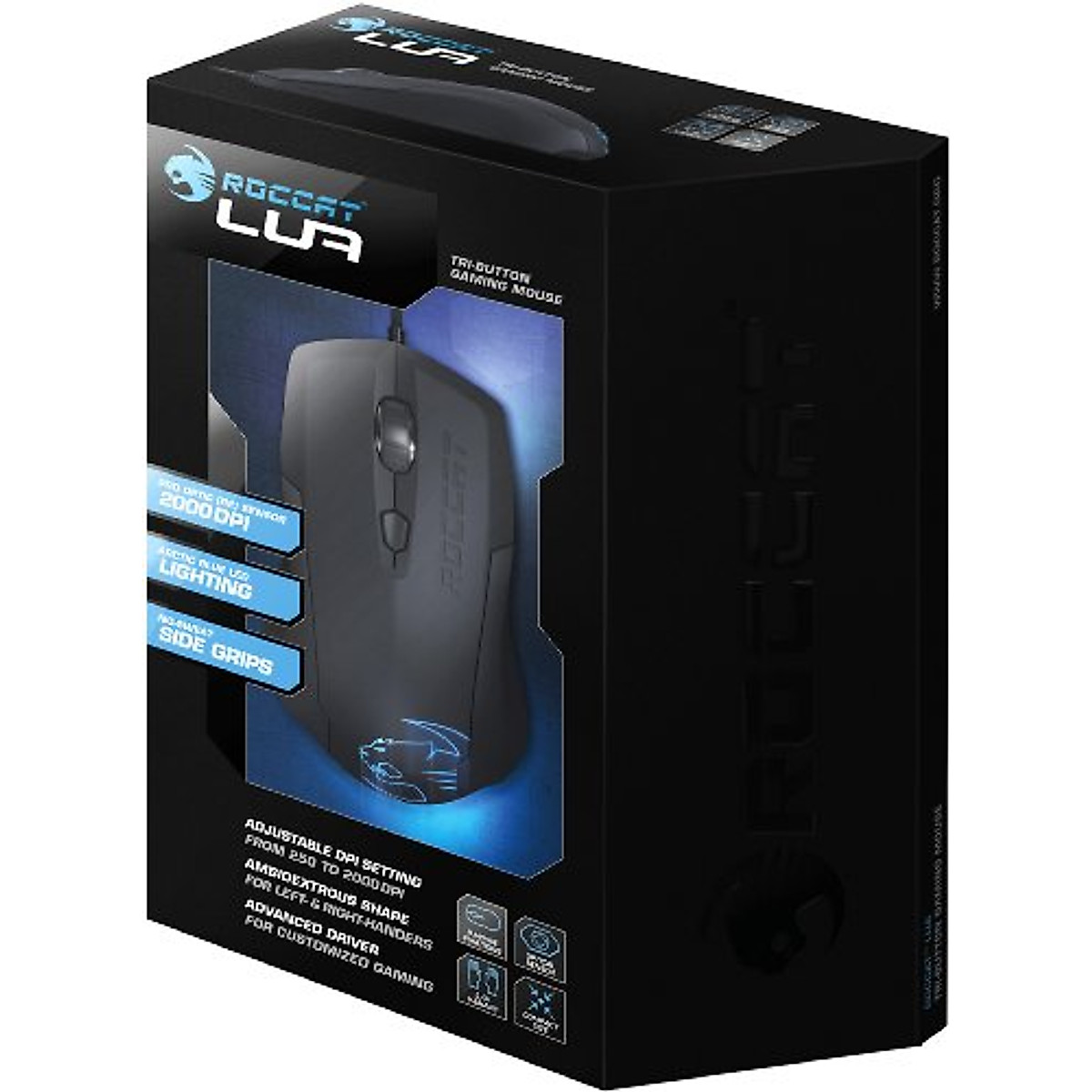 ROCCAT ROC-11-310-AM LUA Tri-Button Gaming Mouse, Black