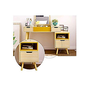 WYKDD Dressers for Bedroom Minimalist Nordic Style Makeup Table with Light Small Apartment Dressing Table Makeup