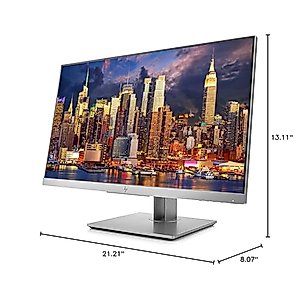HP EliteDisplay E243 24 Inch 1920 x 1080 (1FH47A8) Full HD IPS LED-Backlit LCD Monitor Bundle with HDMI, VGA, DisplayPort, Gel Mouse Pad, and MK270 Wireless Keyboard and Mouse Combo