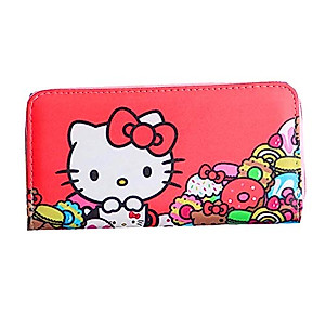 Kerr's Choice Card Holder Wallet Kitty Purse PU Cat Kitty Clutch Cat Wallet Kawaii Wallet Red
