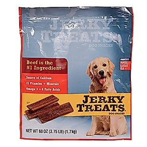 Jerky Treats Tender Strips Dog Snacks Beef 60 oz. 3.75 lbs Jerky-hl Jerky-7q (60 Oz)