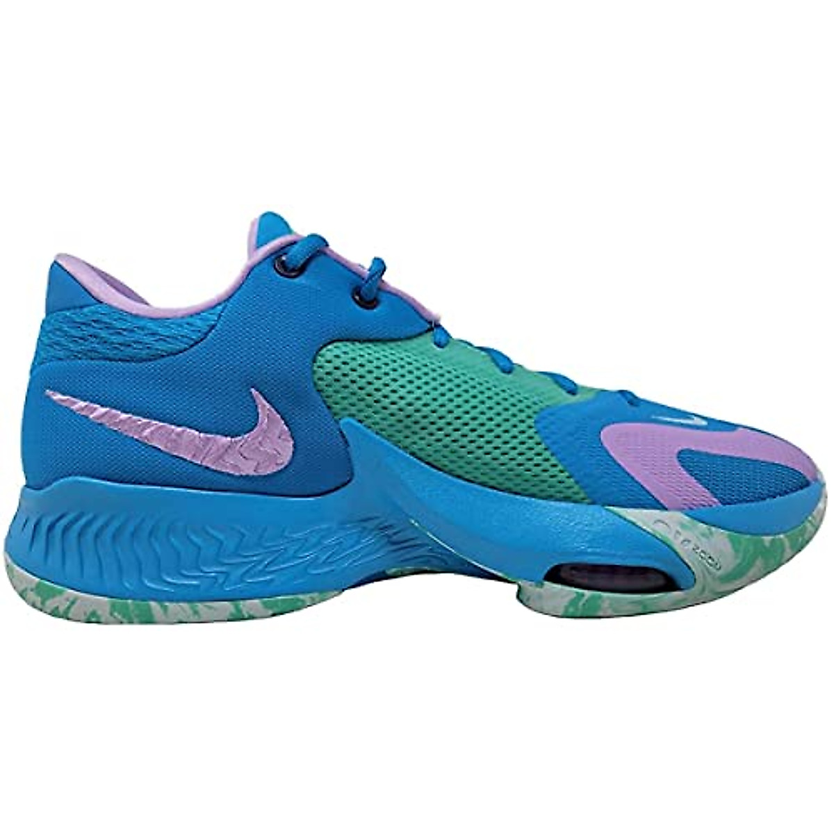 Nike Men's Zoom Freak 4 Basketball Shoes, Laser Blue/Lilac-Light Menta, 10 M US
