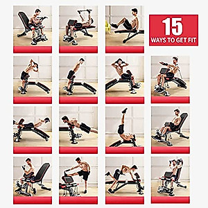 Adjustable Weight Bench Utility Workout Bench for Home Gym,Foldable Incline Decline Benches for Full Body Workout