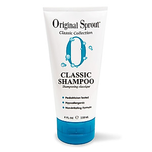 Original Sprout Classic Shampoo for All Hair Types, Sulfate Free and Vegan Shampoo, 4 oz. Bottle