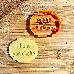 GUAGLL 4Pcs Cookie Cutter Mold Funny Good Wishes Biscuits Cake Molds Cutter Letters Shapes Cookie Baking Tool