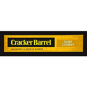 Cracker Barrel Sharp Cheddar Macaroni & Cheese Dinner, 14 oz Box