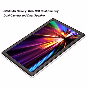 AUHX Gaming Tablet, US Plug 100-240V 10 Inch Tablet Octa Core CPU for Study for Android11 (US Plug)