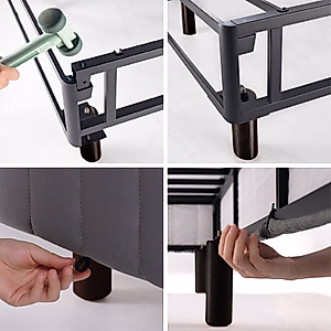 ZINUS GOOD DESIGN Award Winner Justina Metal Mattress Foundation / 16 Inch Platform Bed / No Box Spring Needed, Queen