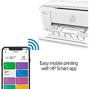 NEEGO HP DeskJet Wireless Color Inkjet Printer All-in-One with LCD Display - Print Scan Copy and Mobile Printing Ultra Compact 6 ft Printer Cable