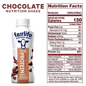 Fairlife Nutrition Plan High Protein Shake Variety Pack- 11.5 Fl Oz (12 Pack) (6 Chocolate & 6 Vanilla) In Accents Depot Packaging