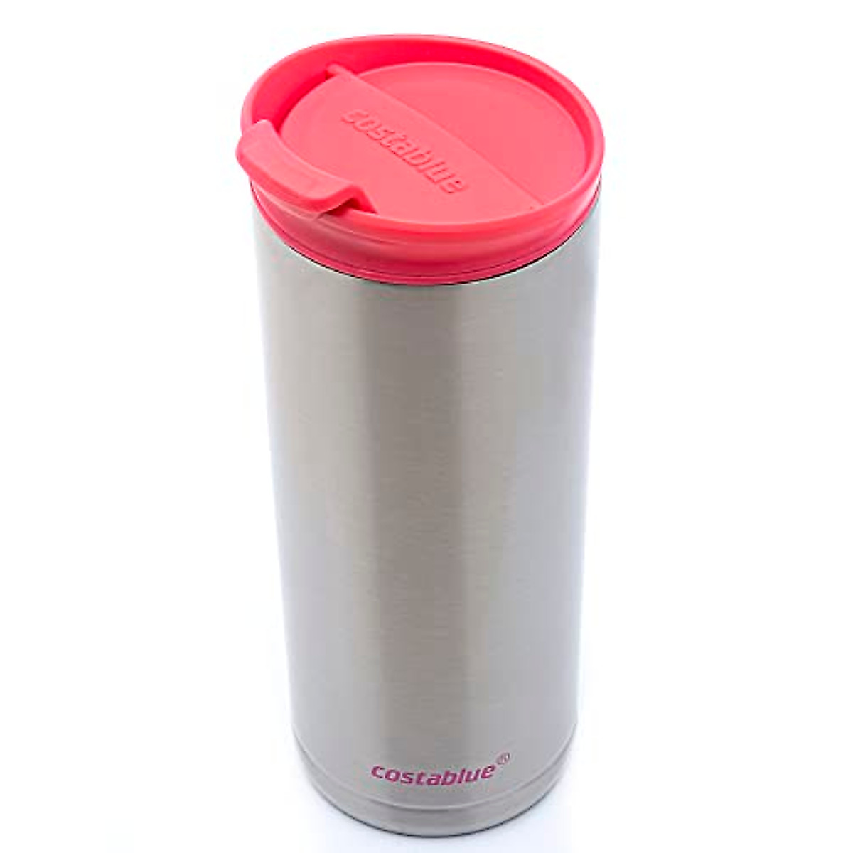 costablue Travel Coffee Mug - 16 Oz. Stainless Steel Insulated Coffee Mug, Leak Proof Tumbler w/Dishwasher Safe Lid, Double Wall Travel Coffee Cup, Reusable Insulated Tumbler for Hot & Cold Beverages