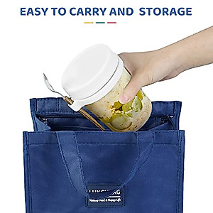 Korlon 4 Pack Overnight Oats Containers with Lids, 16oz Glass Food Oatmeal Container, Wide Mouth Overnight Oats Jars with Spoons for Cereal Yogurt Fruit Vegetable Milk