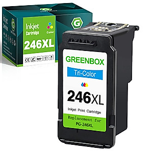 GREENBOX Remanufactured Ink Cartridge Replacement for Canon CL-246XL 246XL 246 XL for Canon PIXMA MG2520 MG2920 MG2922 MG2420 MG2522 MG3022 MG2555 MX492 TS302 TR4520(1 Tri-Color)