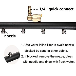 Tool Daily Dual-Function Undercarriage Cleaner,Surface Cleaner for Pressure Washer, 16 Inch, Underbody Car Wash Water Broom with 3 Pieces Extension Wand, 4000 PSI