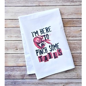 Kitchen Dish Towel - Flour Sack Towel - Crawfish Boil