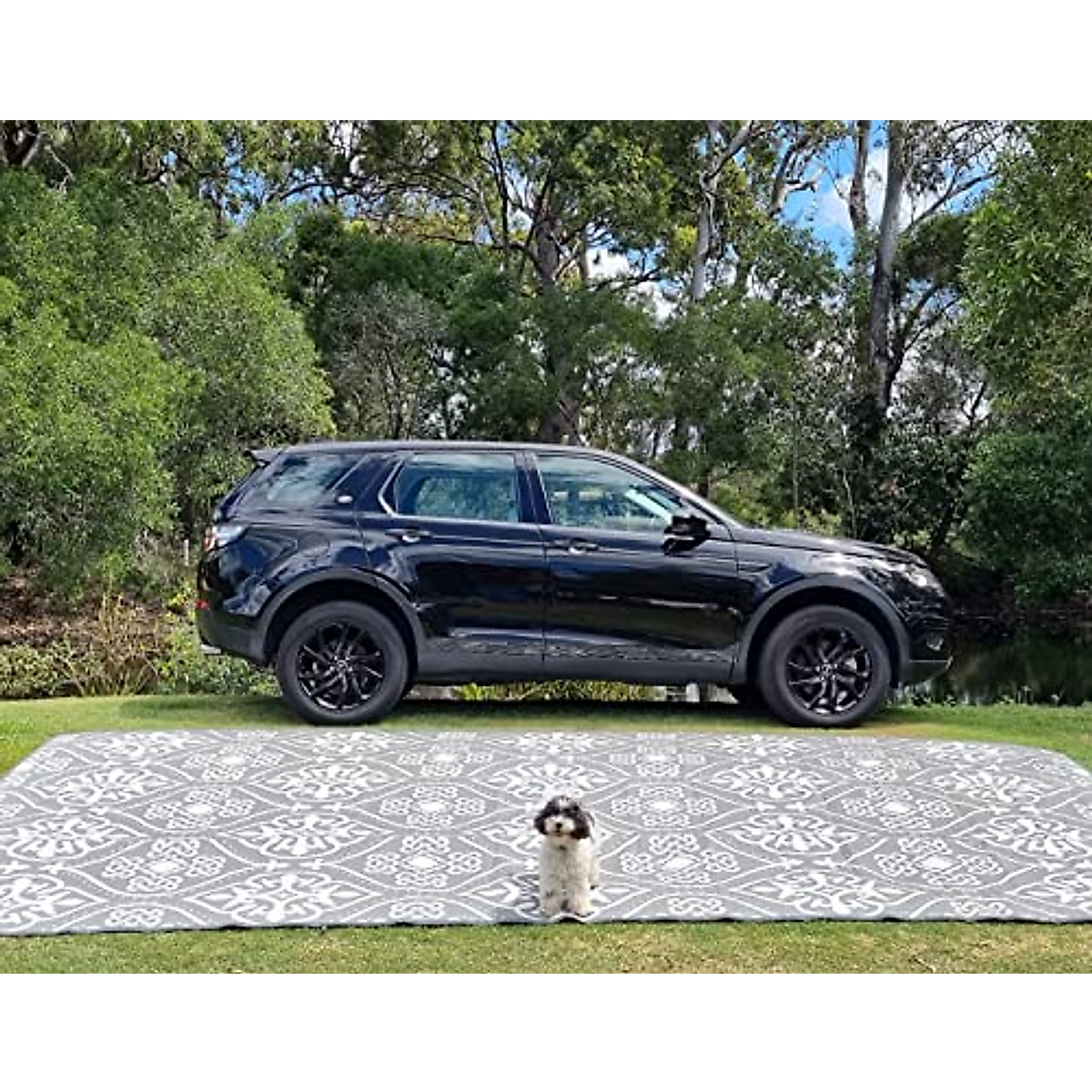 UrbanPatch RV Patio Mat | Camping Outdoor Rug Extra Large | 9x18' Thick Woven Reversible Mat | Washable Camper Carpet for Outside