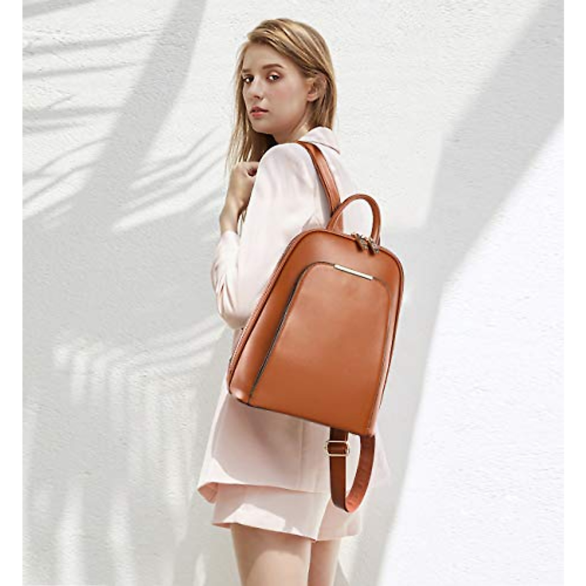 Tom Clovers Women Leather Backpack Daypack Casual Fashion Bag MINI Backpack for Women for Ladies Girls