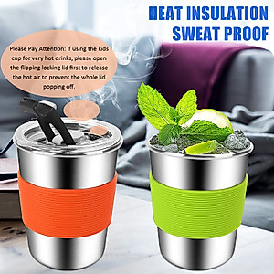 Vermida Kids Toddler Straw Cups with Lids,8oz Spill Proof Kids Tumblers with Straws and Lids,Stainless Steel Smoothie Sippy Cups for Baby for School,Outdoor